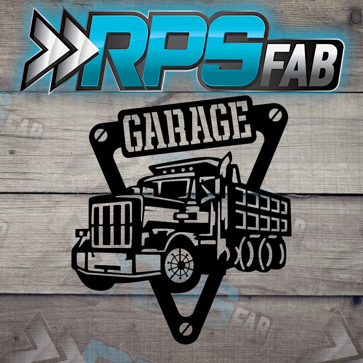 Dump Truck Garage Metal Sign – RPS Fab